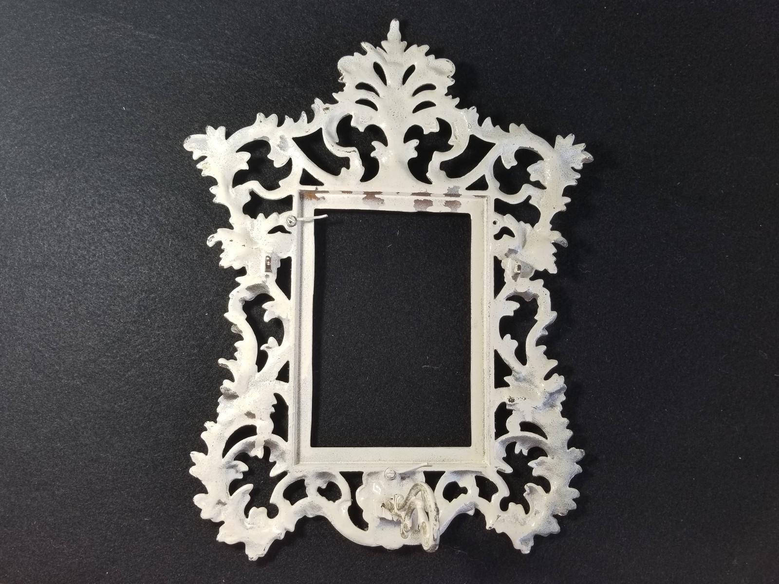 Vintage ORNATE Picture Frame Heavy Metal Shabby Chic Metal Easel | eBay