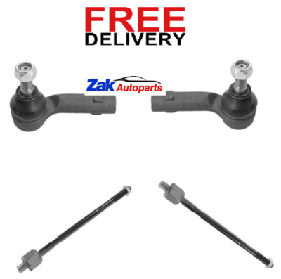 FOR VW POLO (02-08) FRONT STEERING OUTER 2 TRACK RODS ENDS 2 INNER RACK ...