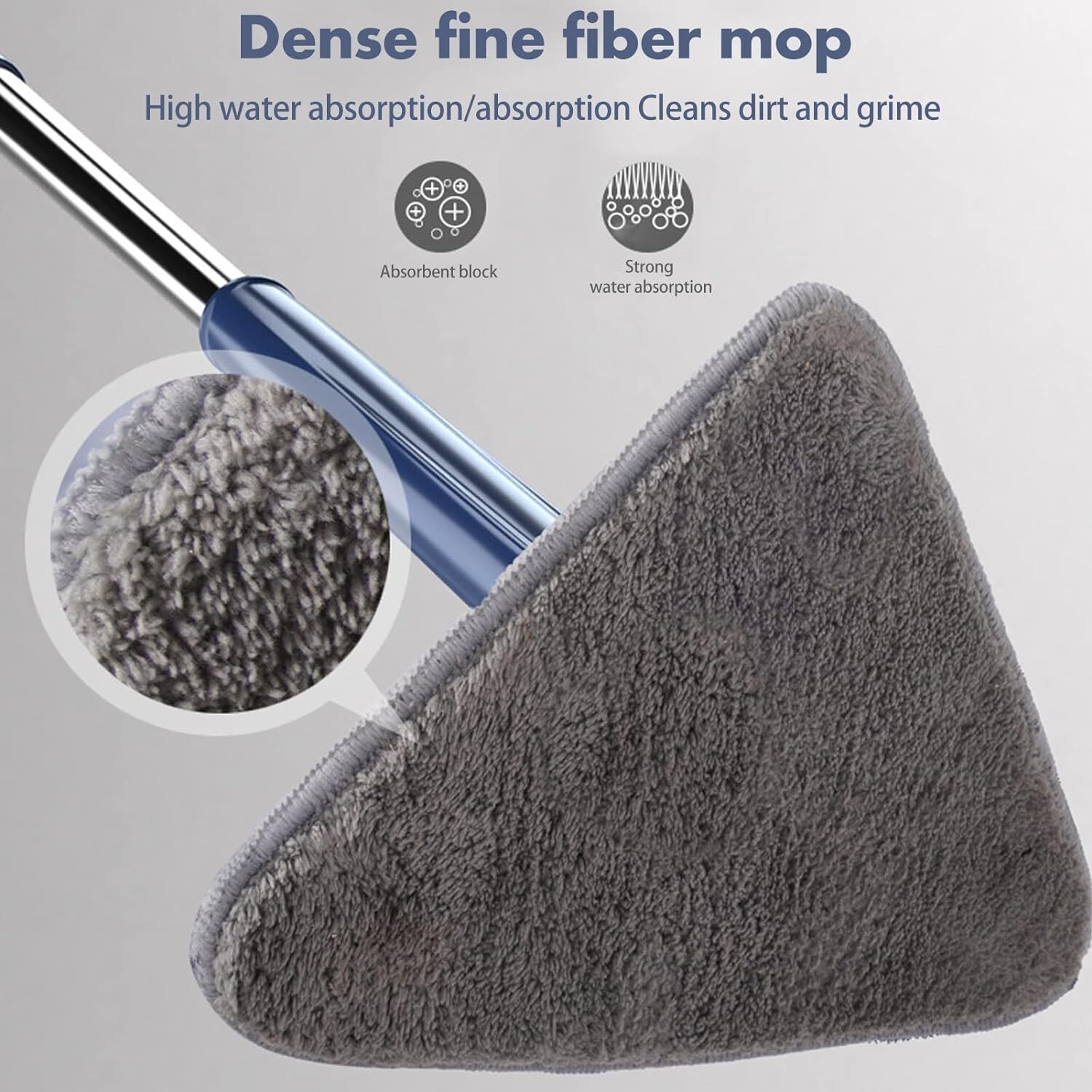 Wischmopp Bodenwischer Set 360° drehbarer Wischmop Bodenwischmopp für ...