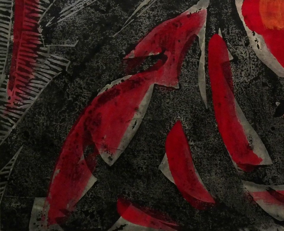 Ban Yo Yamamanko Woodblock Print Hand-Colored 12 No. Unique Painter ...