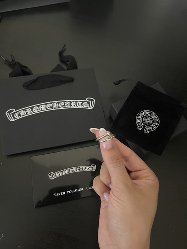 Chrome Hearts Nail Ring Size 9 Sterling Silver Cross Ball 925 CH With ...