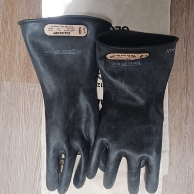 Salisbury Lineman's Gloves by Honeywell Class 0 Size XL Rubber - Black ...