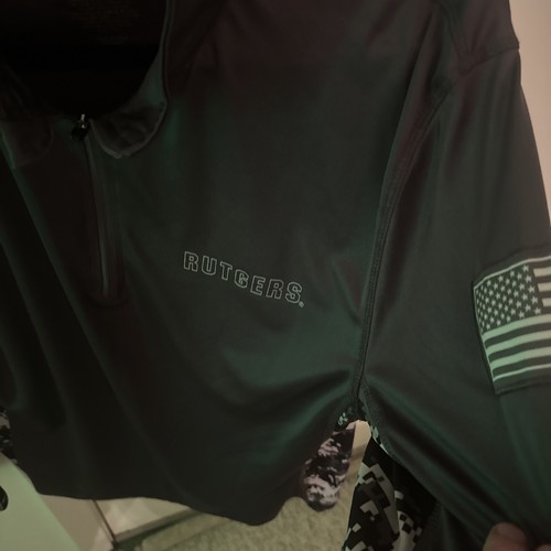 Rutgers University Military Appreciation Windbreaker Size L | eBay