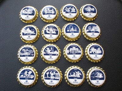 alle 16 EM Kronkorken Herforder 2008 Neu, 16 Bottle Caps full set, Tapi ...