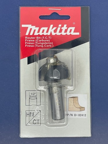 Makita Flush Trim 2 Flute TCT Bit 1/4” Shaft D-02412 | eBay Australia
