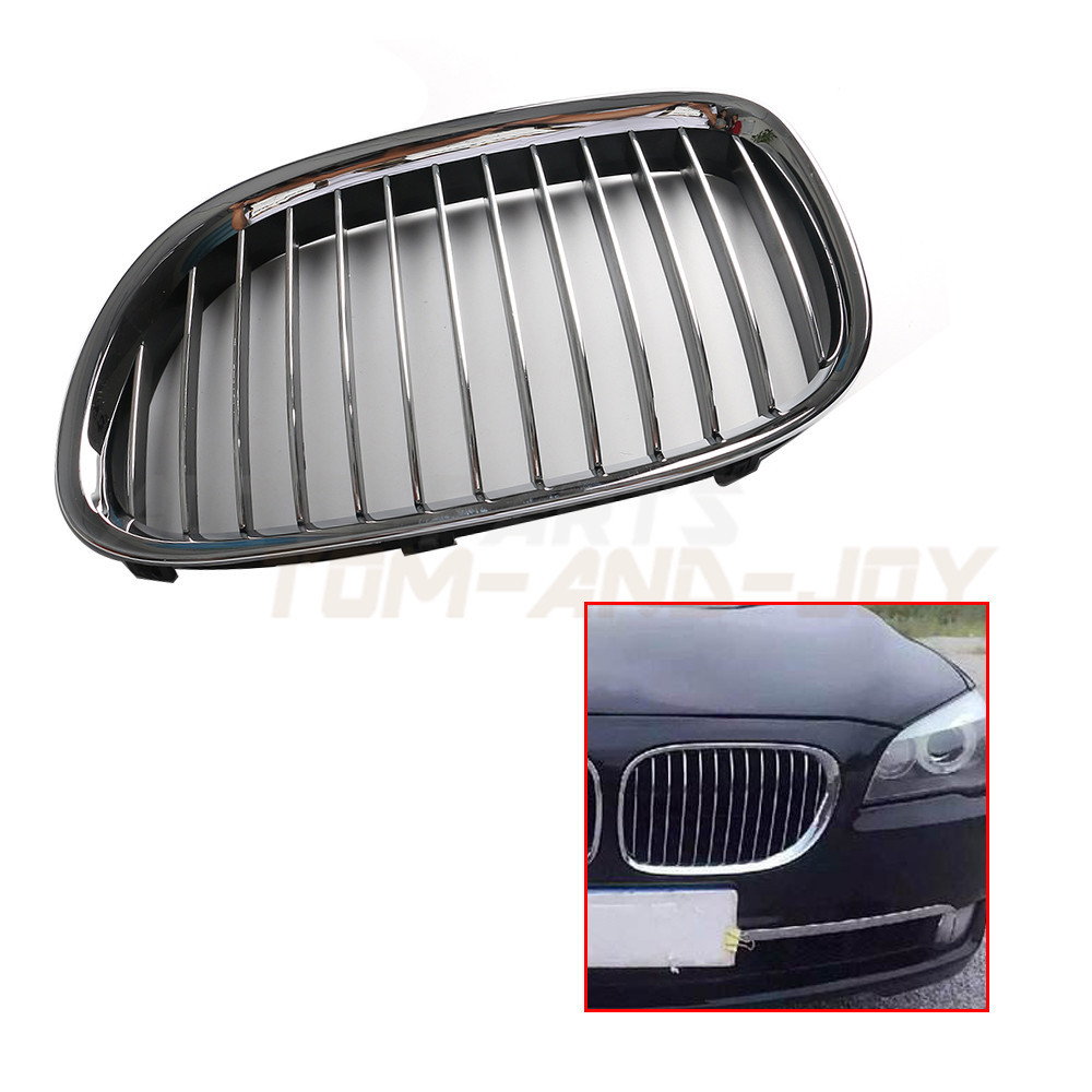 Left Front Bumper Chrome Grille 51117184151 For BMW 7 Series 2009-2014 ...