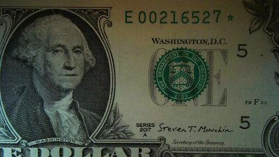 2017A Series $1 Dollar Star Note RARE! E00216527* 1 of 250000 ...