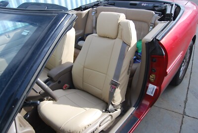IGGEE S. LEATHER CUSTOM FIT SEAT COVER 01-06 CHRYSLER SEBRING ...