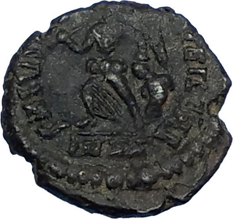 ARCADIUS 383AD Authentic Genuine Ancient Roman Coin VICTORY w trophy ...