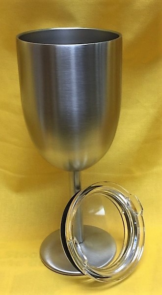 "Yeti style" stainless steel 10 ounce wine glass with lid Ships free | eBay
