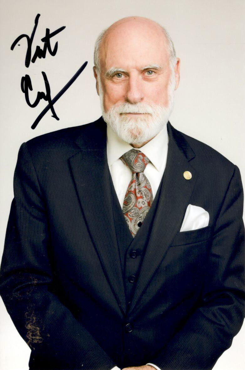 Vinton Vint Cerf Internet Inventor Hand Signed 4x6 Photo TC46-299 | eBay