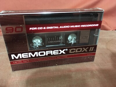 Memorex CDXII 90 Metal Audio Cassette Tapes Made in the USA Vintage NOS ...
