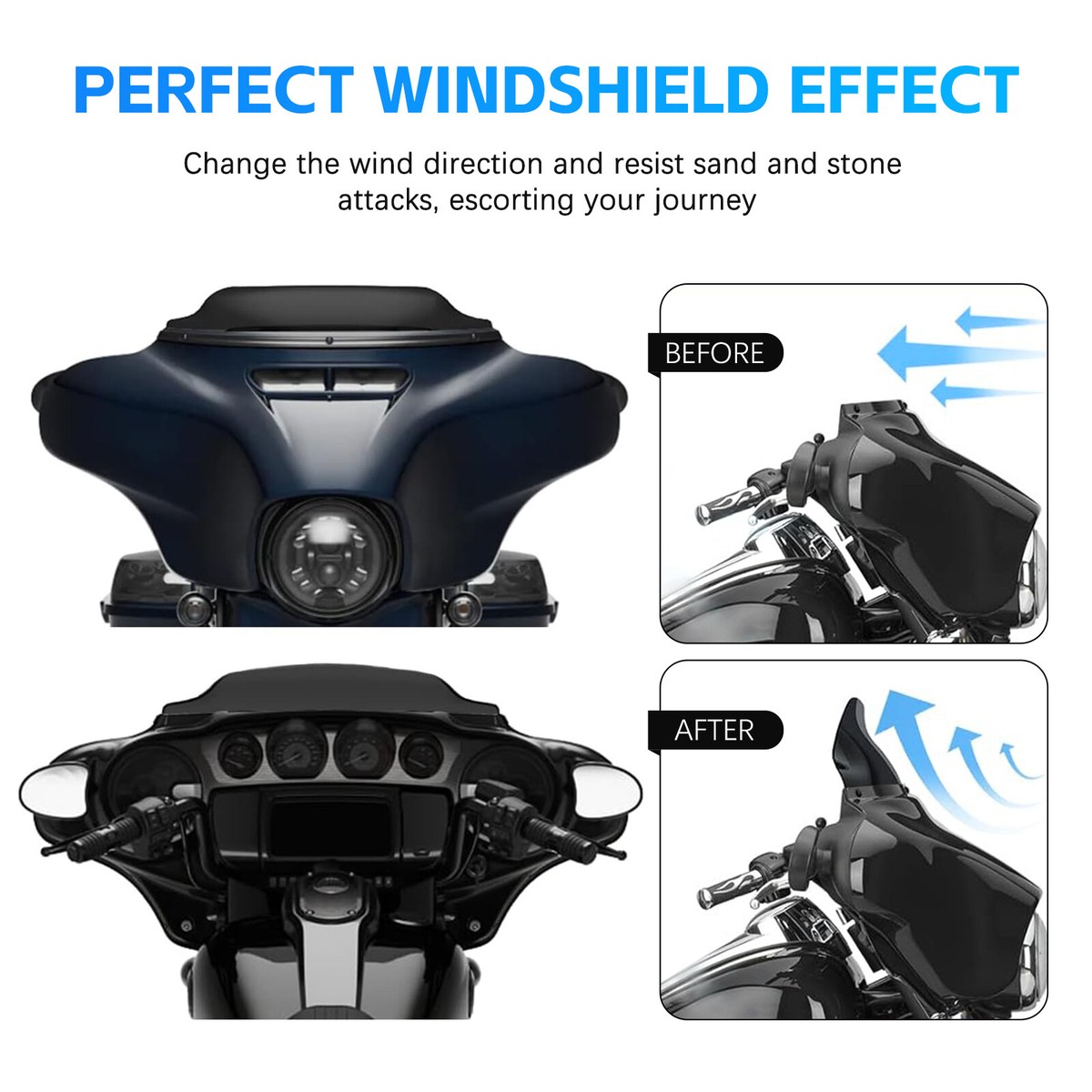 Hd Touring Windshield Trim