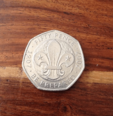 RARE 1997-2007 Scouts ‘Be Prepared’ 50p coin RARE | eBay UK