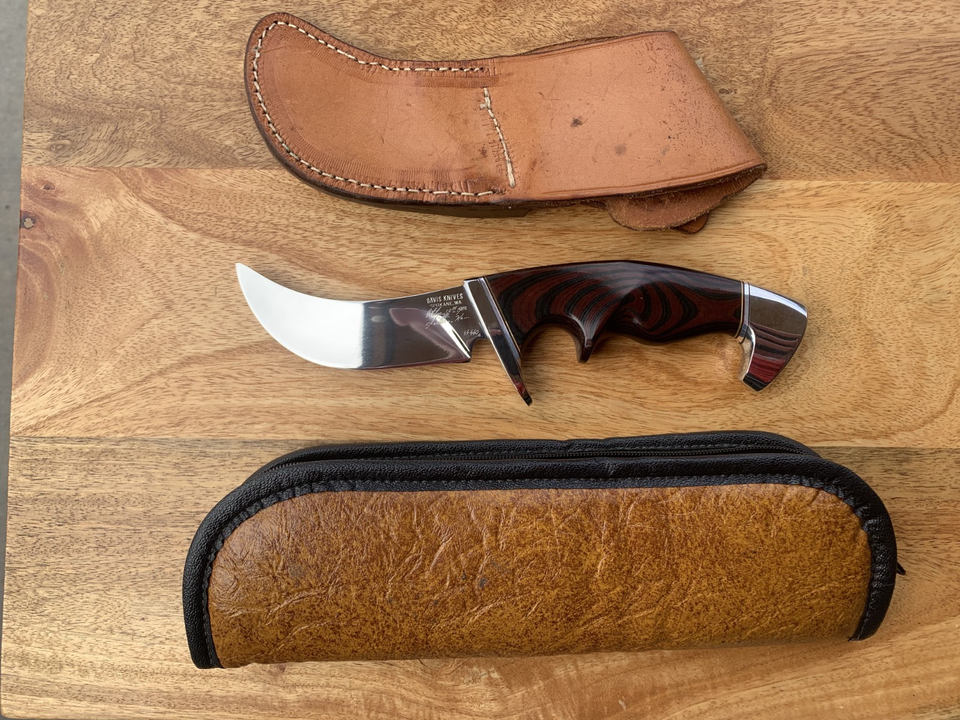 Rod Chappel (Davis Knives) Alaskan Skinner. Micarta Handle | eBay