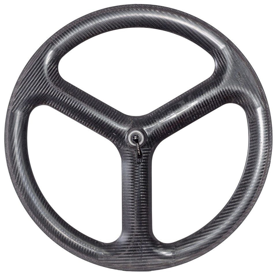 HED 3C Carbon Tri Spoke Tubular Road Bike FRONT Wheel 700c QR Rim Brake ...