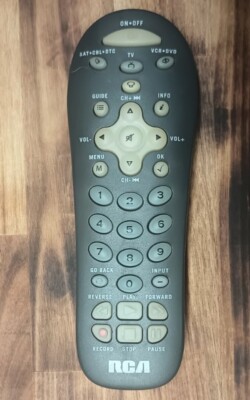 RCA Model RCR311W Tv/VCR/DVD Universal Remote Control - Tested And ...