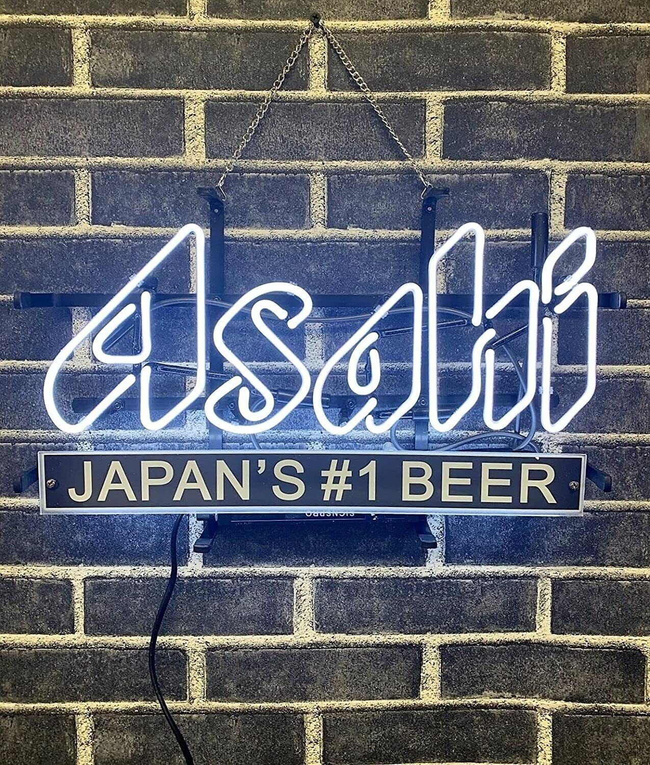 Asahi Japan #1 Beer Neon Sign 19"x15" Lamp Beer Bar Restaurant Pub Wall ...
