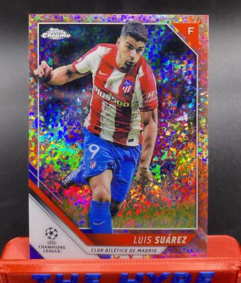 2021-22 Topps Chrome UEFA UCL Luis Suarez Rose Gold Mini Diamond ...