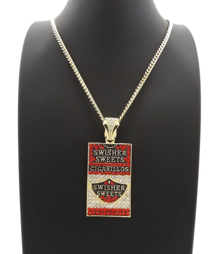 NEW RED SWISHER SWEET PIECE WITH 20" CUBAN CHAIN | eBay