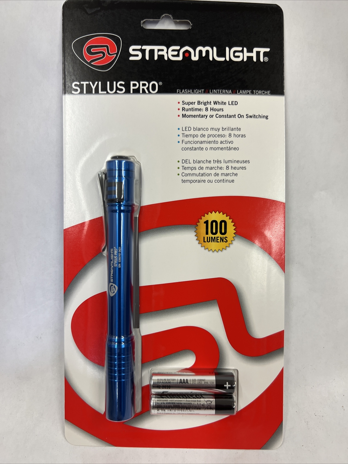 Streamlight Stylus Pro 100 Lumens Tactical LED Penlight for sale online ...