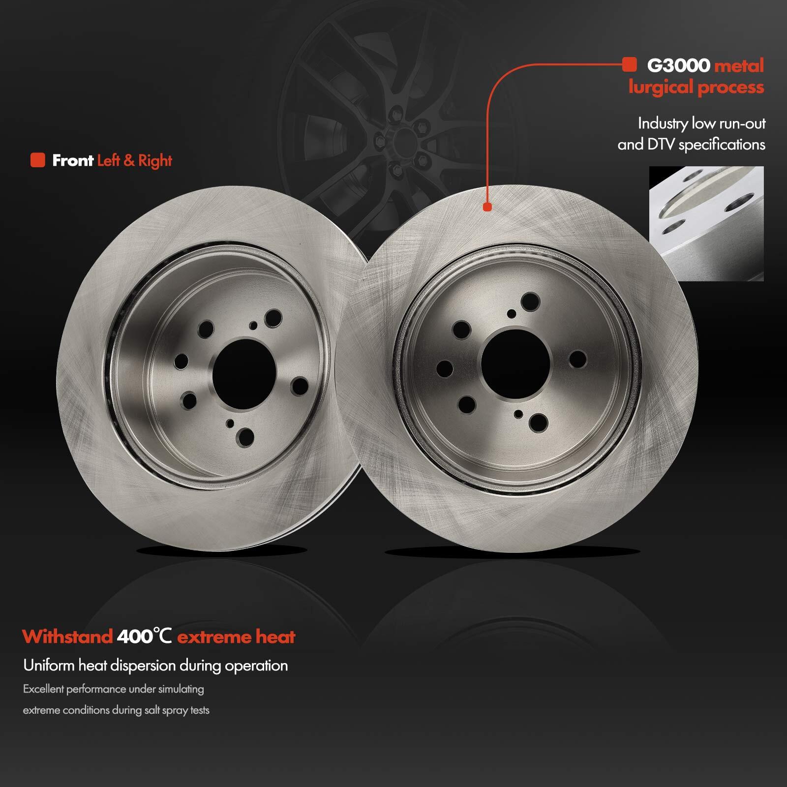 2Pcs Rear Disc Brake Rotors for Lexus IS300 16-20 GS350 GS450h IS350 ...