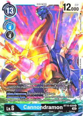 BT10-028 U Cannondramon Digimon BT10-028 Digimon | eBay