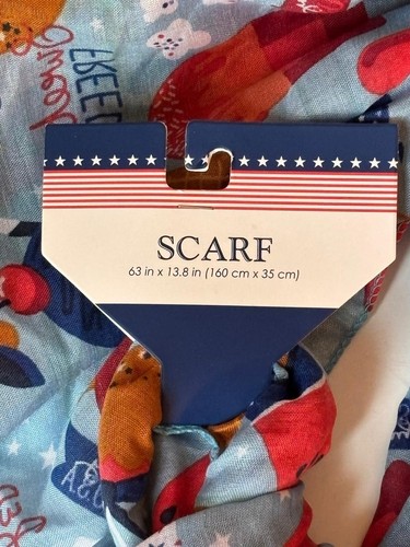 NEW 4th Of July Independence Day Red White Blue Womens Silky Sheer ...