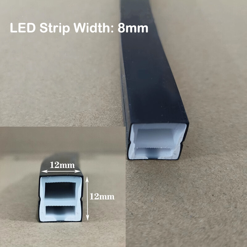 Silicone LED Channel System Cuttable Flexible Bendable DIY For LED ...