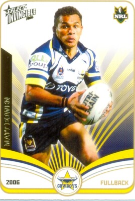 2006 Select NRL Invincible Common Card 88 Matt Bowan - Nth Queensland ...