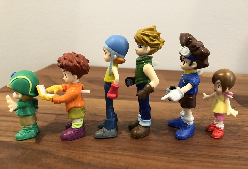 Digimon Adventure Figures Set Of 6 Tai Matt Sora Izzy TK Kari | eBay