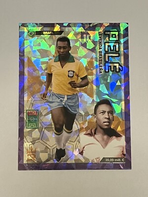 2023 World Soccer Stars 3R Sticker #201 PELE BRAZIL AND SANTOS LEGEND ...
