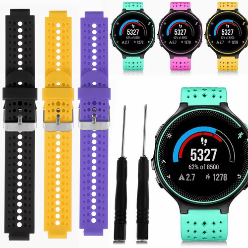 Silicone watchBand Strap Replacement For Garmin Forerunner 220 230 235 ...