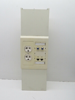 Wiremold V4000SA2 Raceway 4000 Loaded Sample w/ Receptacles COAX ...