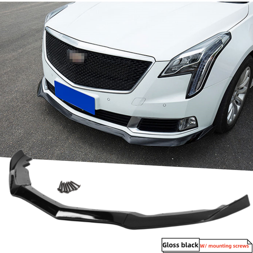 FIT FOR 2018 2019 CADILLAC XTS GLOSS BLACK FRONT BUMPER LIP SPLITTER ...