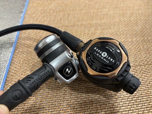 Aqua Lung Legend Gold Regulator Set for Scuba Diving 1st 2nd Stage Din ...