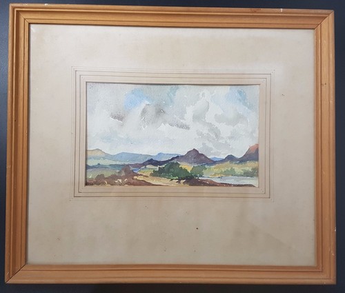 Framed Watercolour of a Welsh Landscape by Jean Parry Williams, 22 x ...