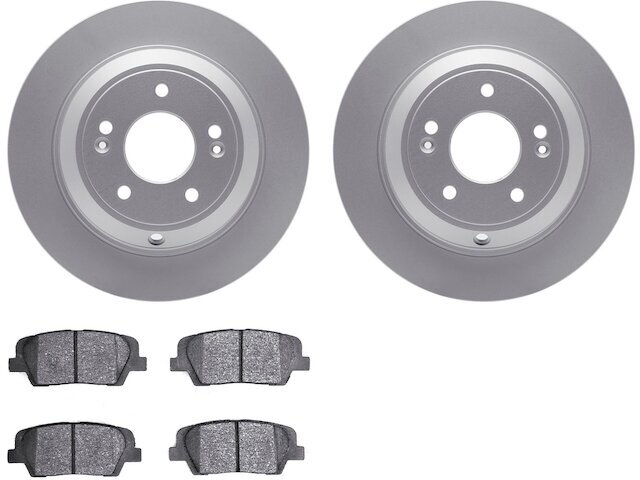 23FW18J Rear Brake Pad and Rotor Kit Fits 2019-2022 Genesis G70 2.0L 4 ...