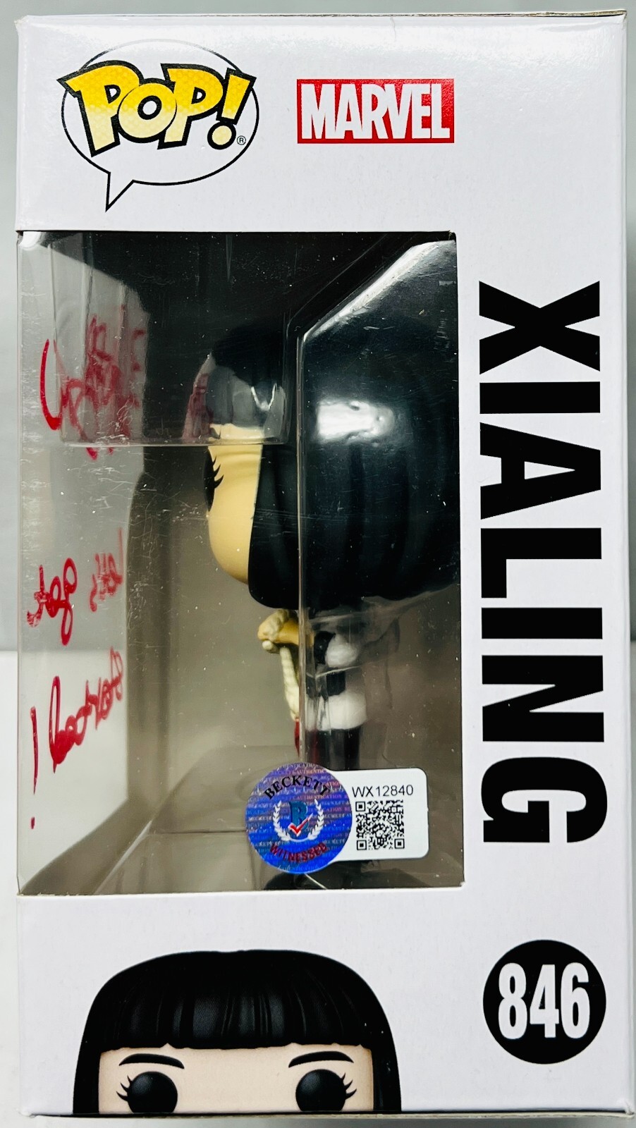 Meng'er Zha Signed Xialing Shang-Chi Funko Pop 846 Beckett BAS Menger ...