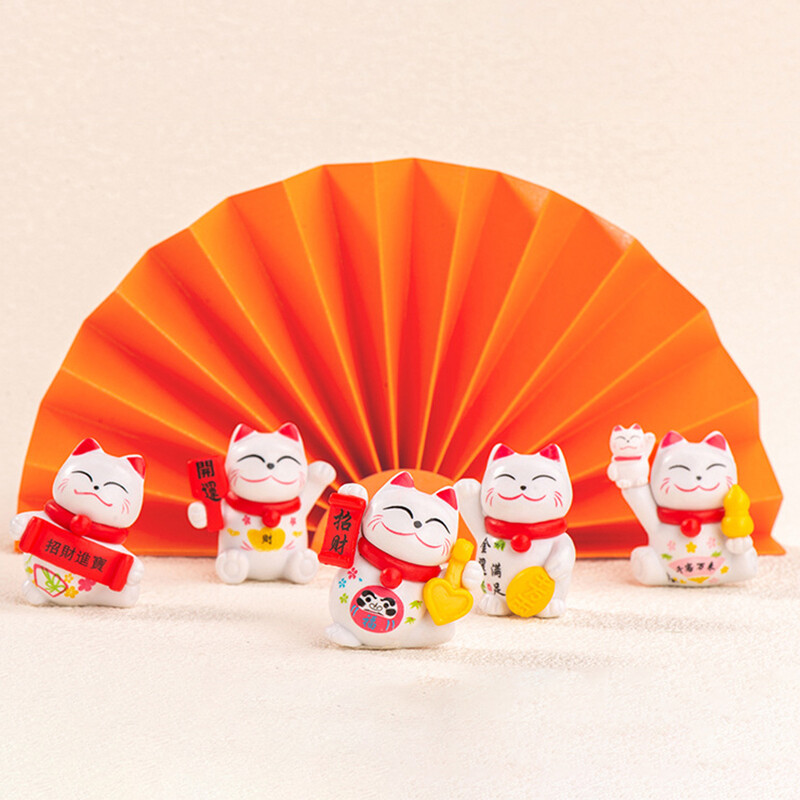 Mini Lucky Cat Decoration Home Decor Kawaii Lucky Cat Maneki Neko ...
