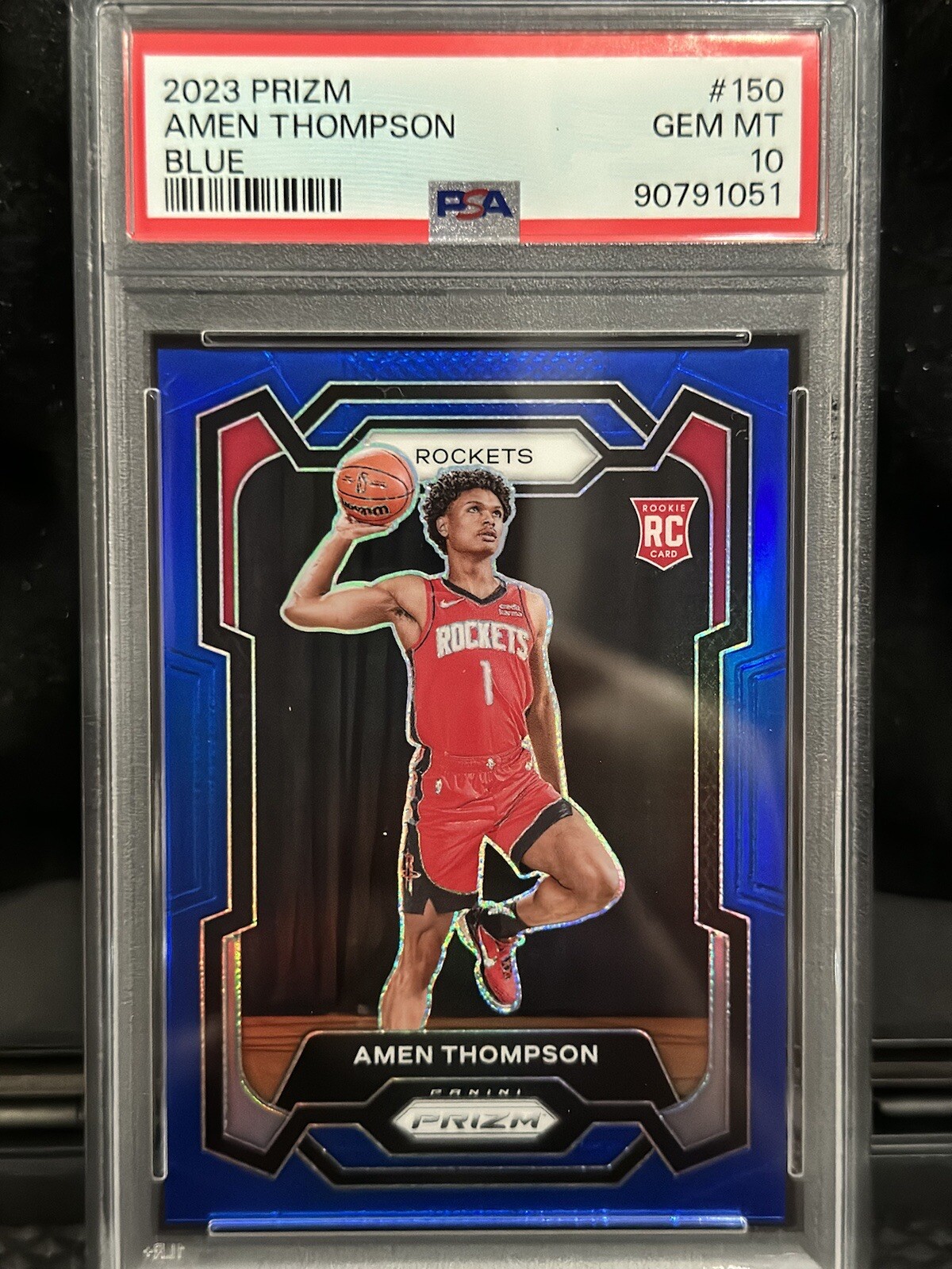 2023-24 Panini Prizm - Blue Prizm #150 Amen Thompson /199 (RC) for sale ...