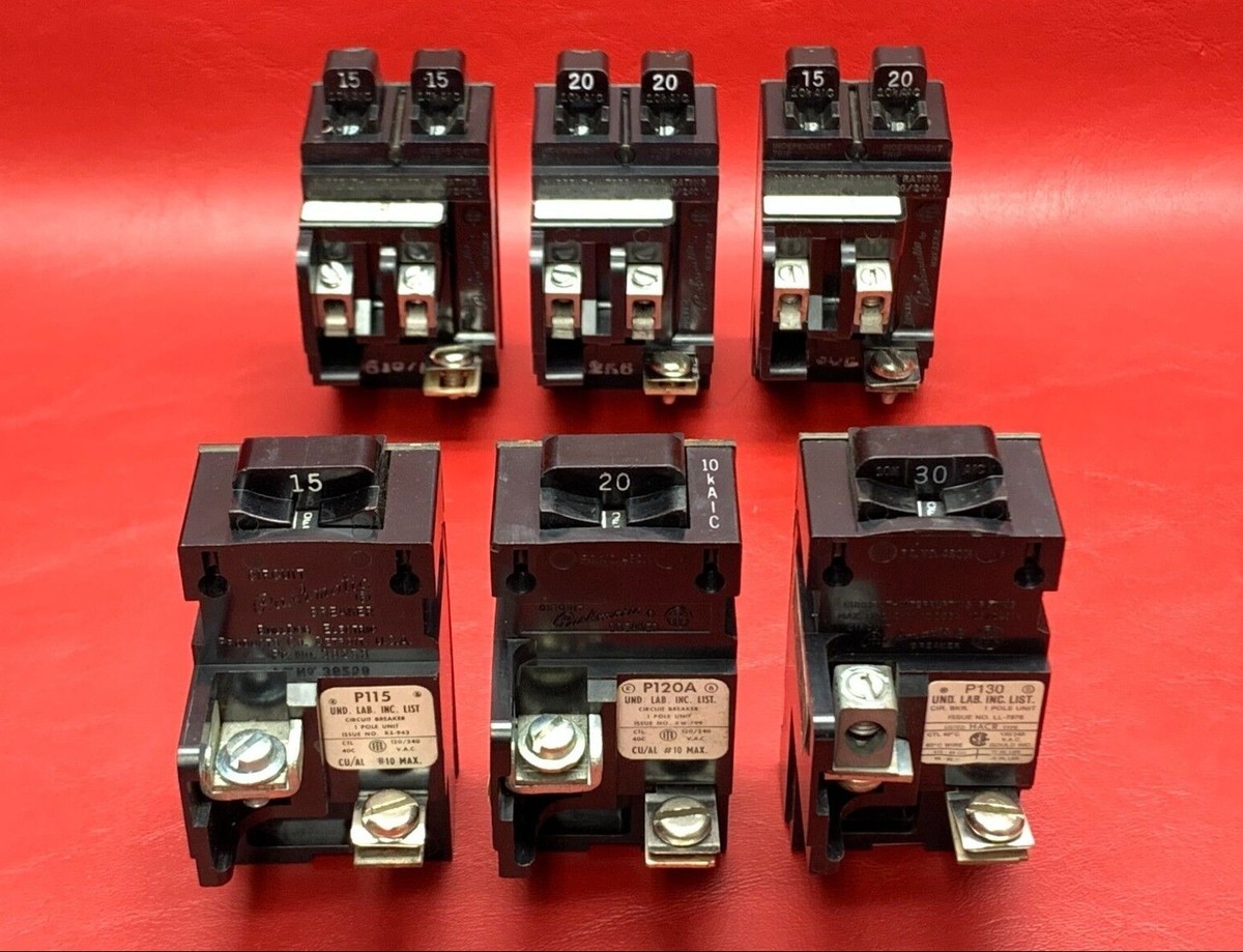 Twin 30 Amp Pushmatic Circuit Breaker Square D QO 30A Double Pole