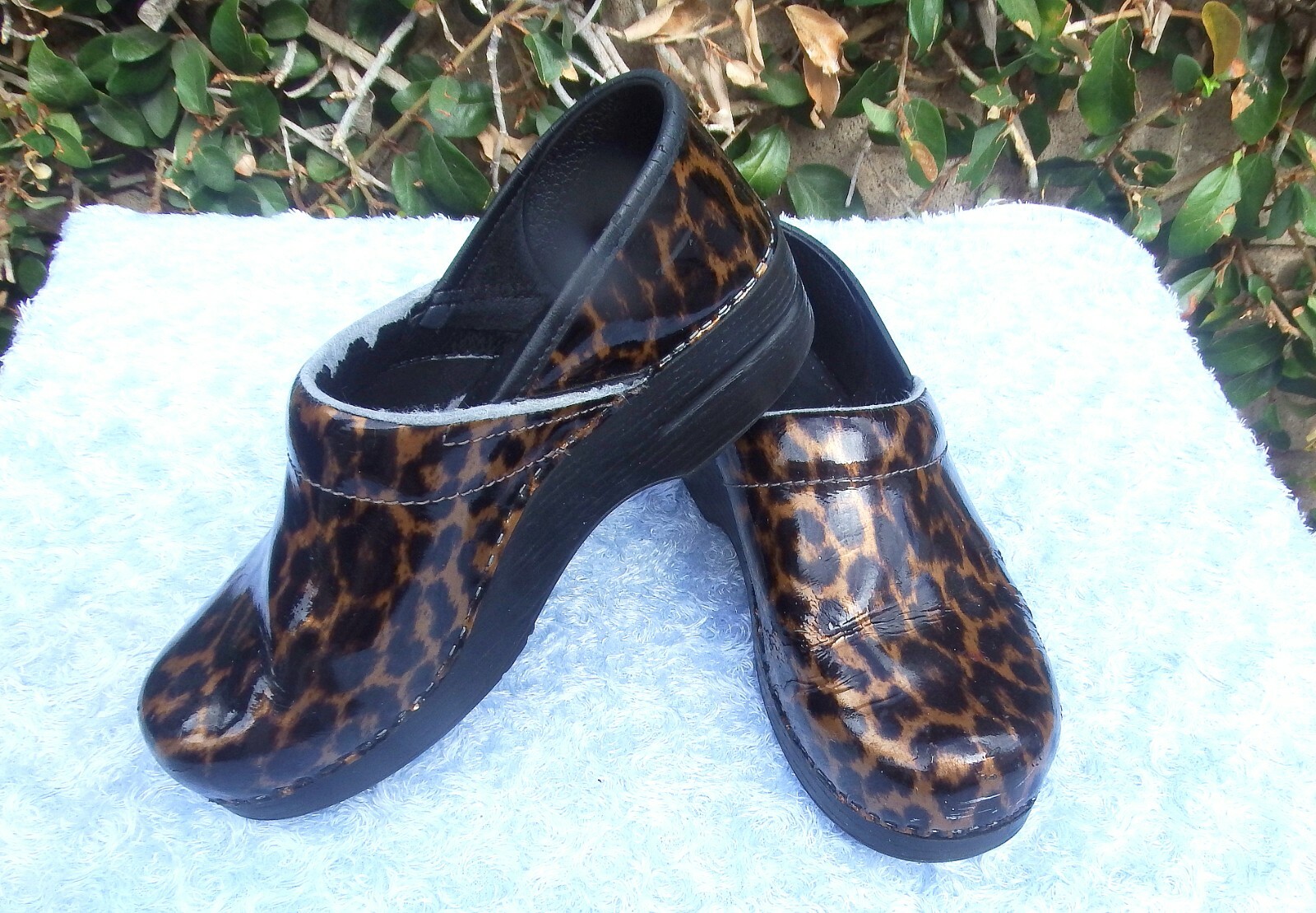 DANSKO PROFESSIONAL CLOGS ~ Leopard Print Patent Leat… - Gem