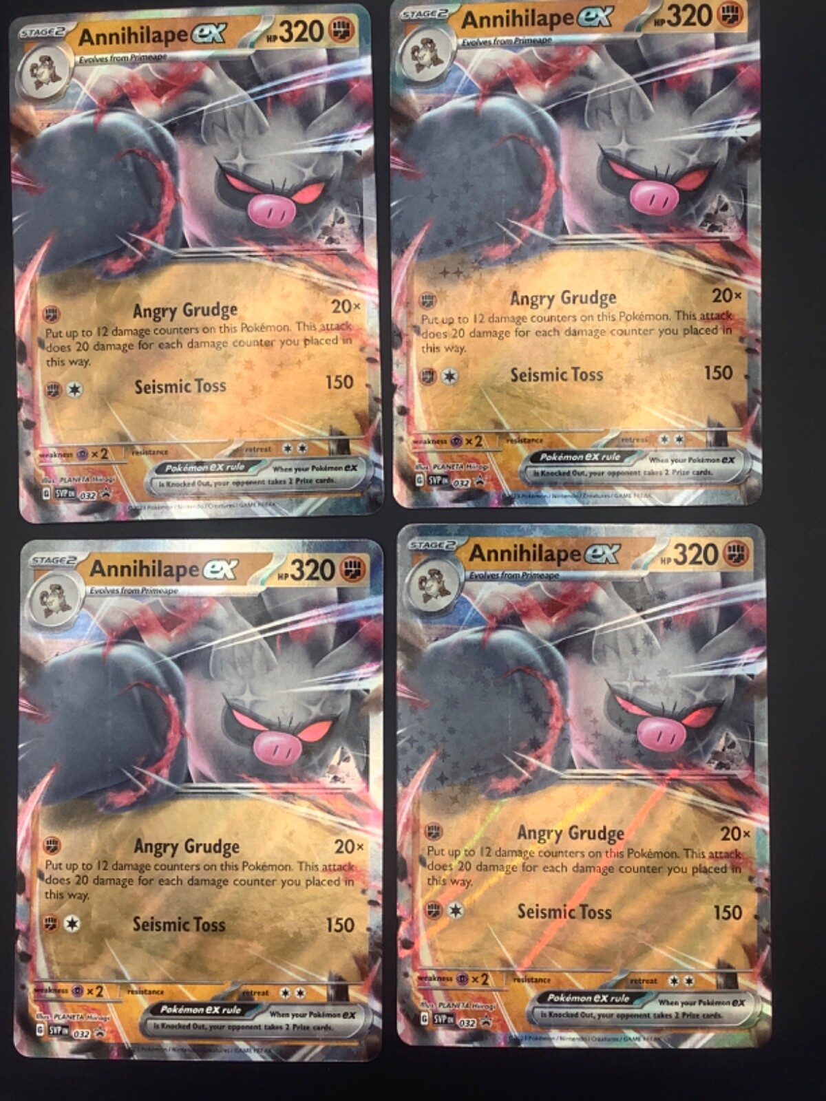 Pokémon TCG Annihilape EX Svp 032 Black Star Promo Holo NM | eBay