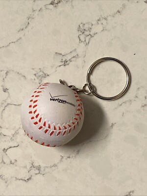 Baseball Keychain Squishy Soft Material - Verizon Advertising | eBay