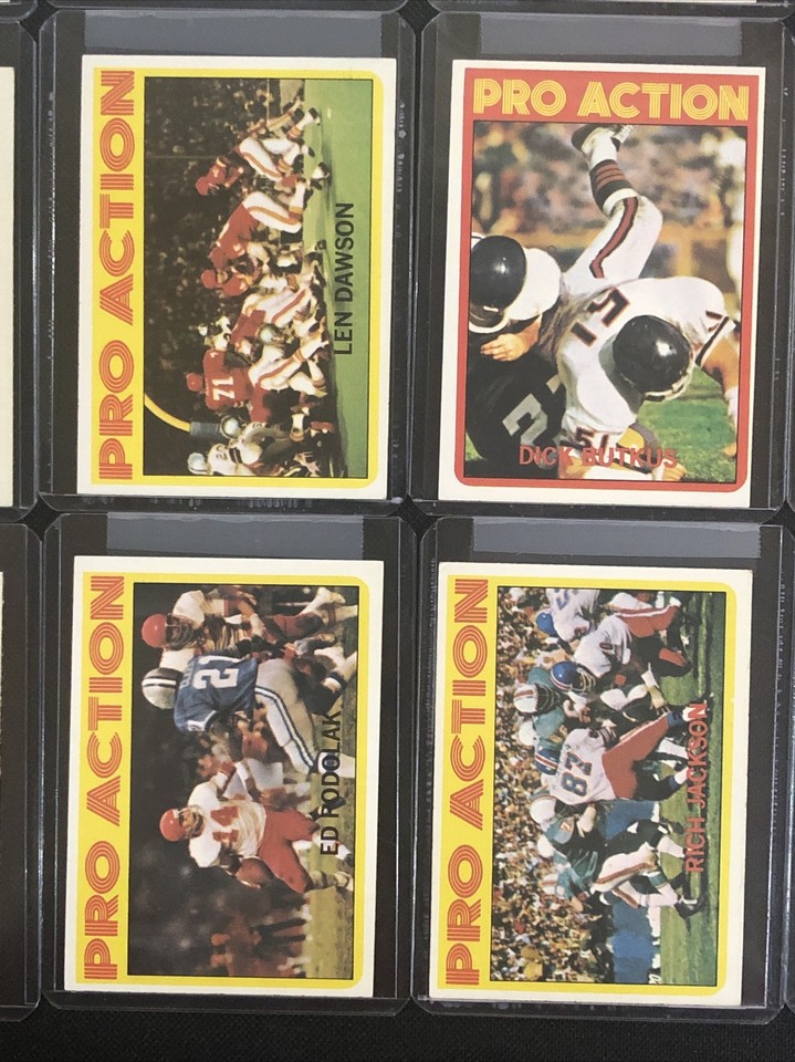 1972 TOPPS FOOTBALL HIGH GRADE COMPLETE SET (1-351) Beautiful Sharp ...