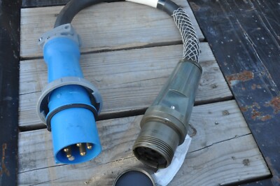 MILITARY GENERATOR POWER CABLE ADPATER TO HUBBELL PIN SLEEVE ADAPTER ...