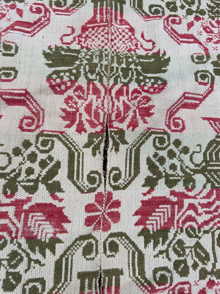 Antique 1842 ISAAC SHEAFFER-NEW BERLIN, OHIO woven coverlet /quilt AAFA ...