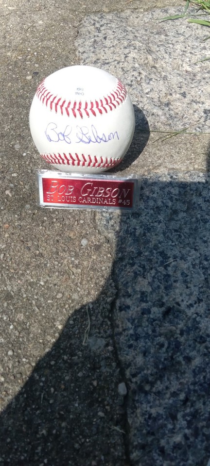 BOB GIBSON AUTOGRAPHED SIGNED OBTL BASEBALL | eBay