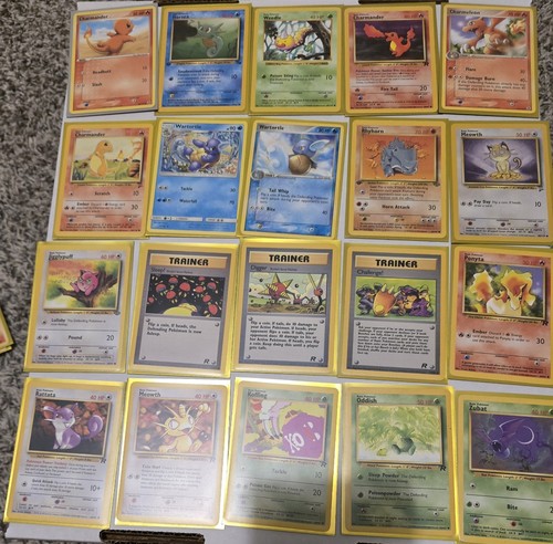 Vintage Pokemon 85 Card Bulk Lot - base, jungle, fossil, neo, MP-LP-HP ...